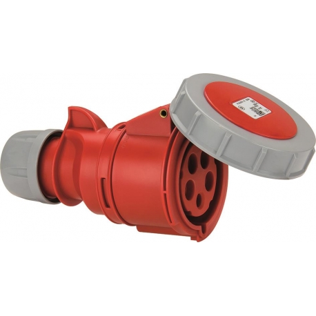CONECTOR CEE, IP67, 32A, 4 POLOS, 440V, 11H, VERME