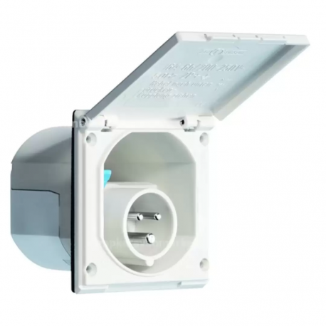 CEE-SOCKET INLET CARAVAN WHITE IP44 series 1154